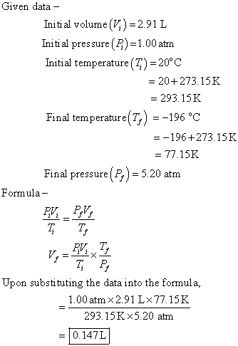 What is the volume of the balloon? - HomeworkLib