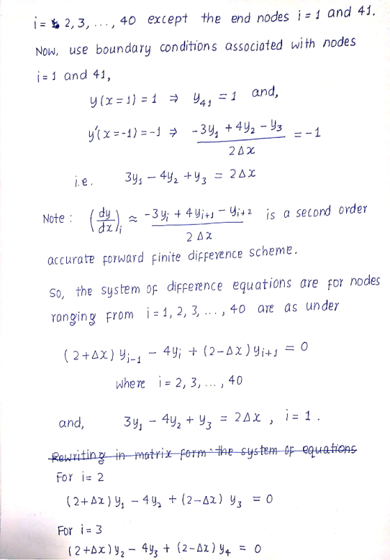 Write a MATLAB code to solve below 2nd order linear ordinary ...