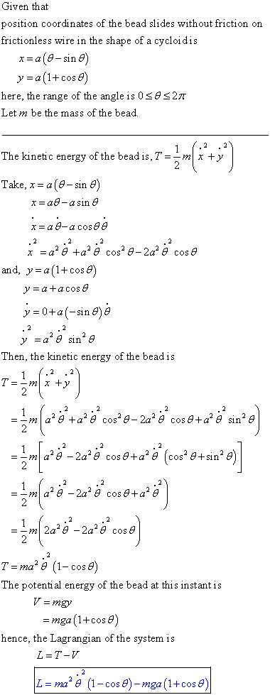 Lagrangian Function And Equation Of Motion HomeworkLib Lagrangian Function And Equation Of Motion HomeworkLib