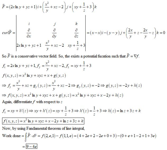 3) (11 points) Consider the vector field Use the Fundamental Theorem of ...
