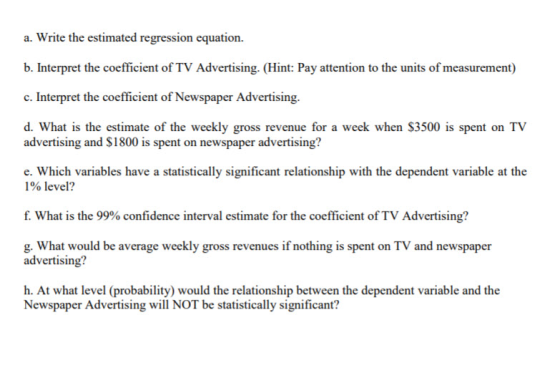 2. The owner of Showtime Movie Theaters would like to estimate weekly ...