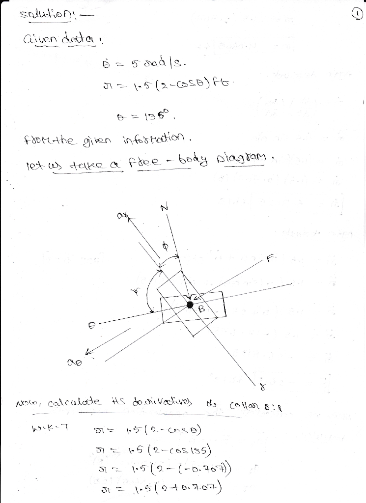Part A Rod OA rotates counterclockwise with a constant angular velocity ...