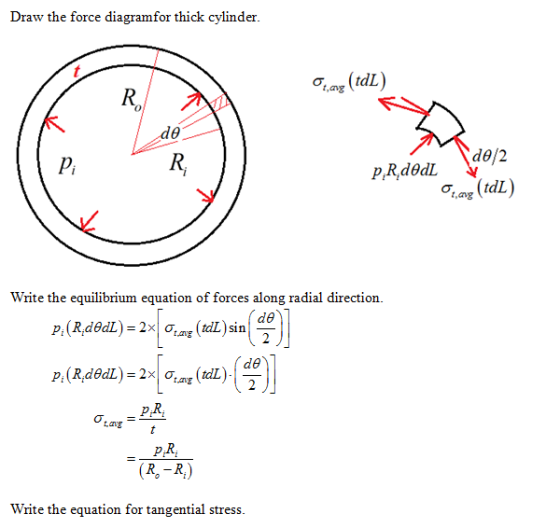 Question 1 Show that the ratio of the maximum tangential stress to the ...