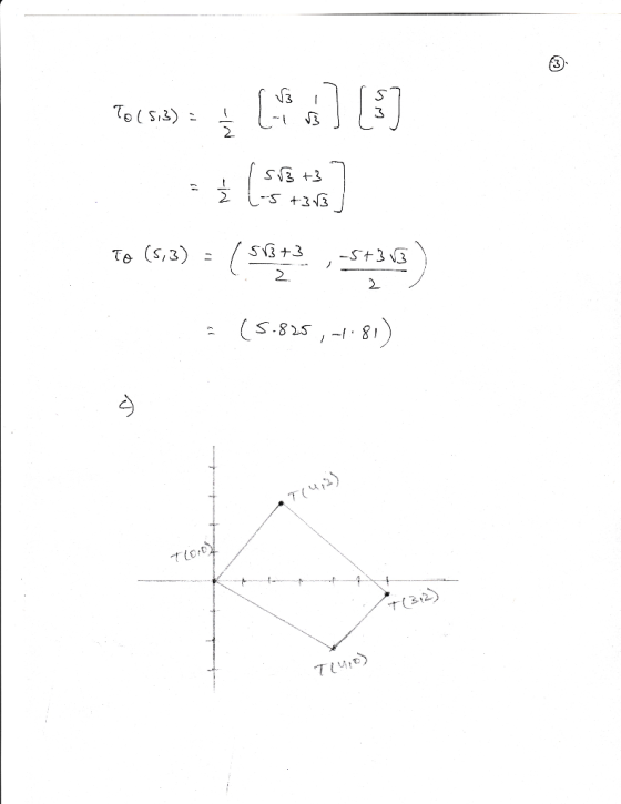 Let T : R2 → R2 be the linear transformation given by T(v) = Av that ...