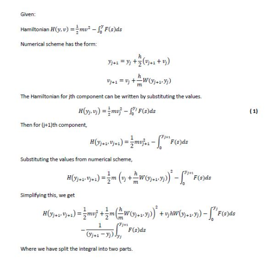 From physics, the total energy for this system is called the ...