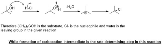 For the following Sn1 reaction, draw the major organic product ...