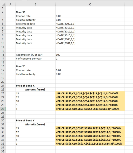 please use excel coding Bond X is a premium bond making semiannual ...
