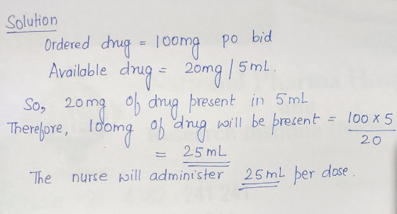 Additional Practice Calculations 1. Order: Phenobarbitol 100 mg po bid ...