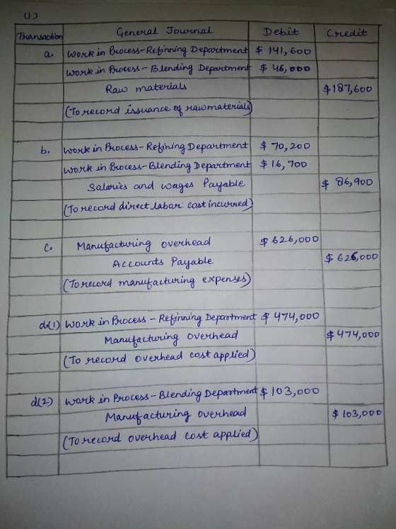1. Prepare journal entries to record the costs incurred in both the ...