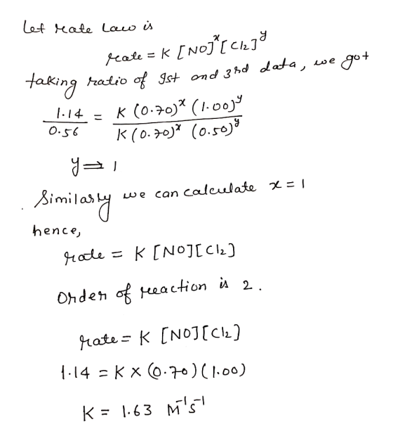 Given The Following Reaction And The Table Of Rate Data Determine given-the-following-reaction-and-the-table-of-rate-data-determine