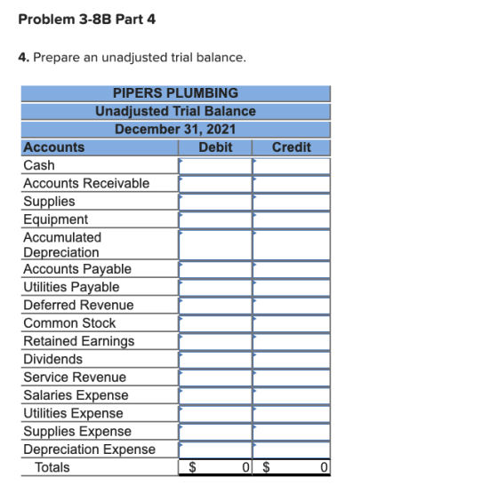 Complete the full accounting cycle Required information Problem 3-8B ...