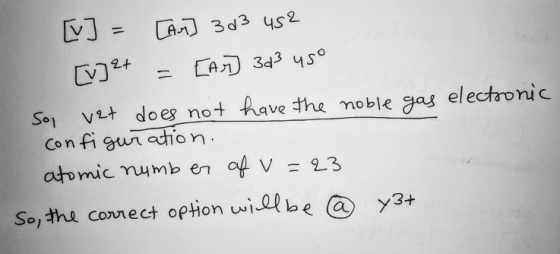 Which of the following ions have noble gas electron configurations ...