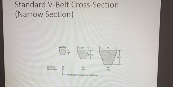 find v belt drive design power select belt type determine shive size ...