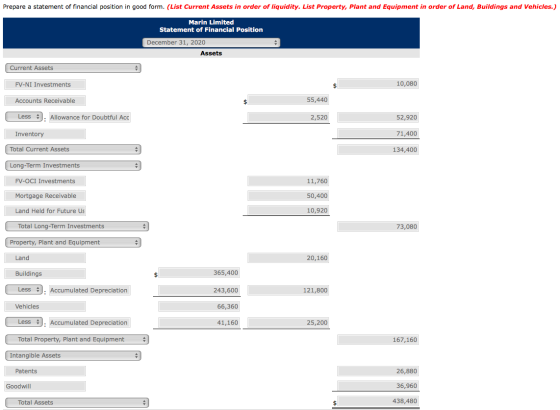 How to get Retained Earnings of 87360 and Accumulated OCI of -3360 The ...
