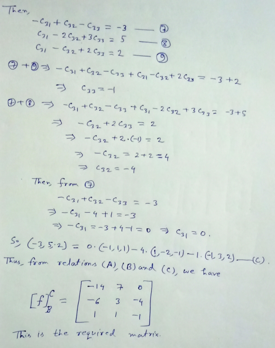 (1 point) Let f: R3 R3 be the linear transformation defined by f(3 ...