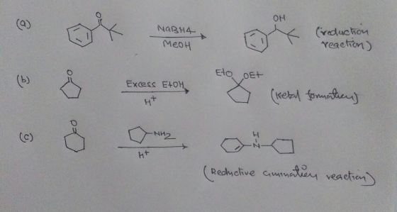 2. Predict the major product(s) of the following reactions: (6 points ...