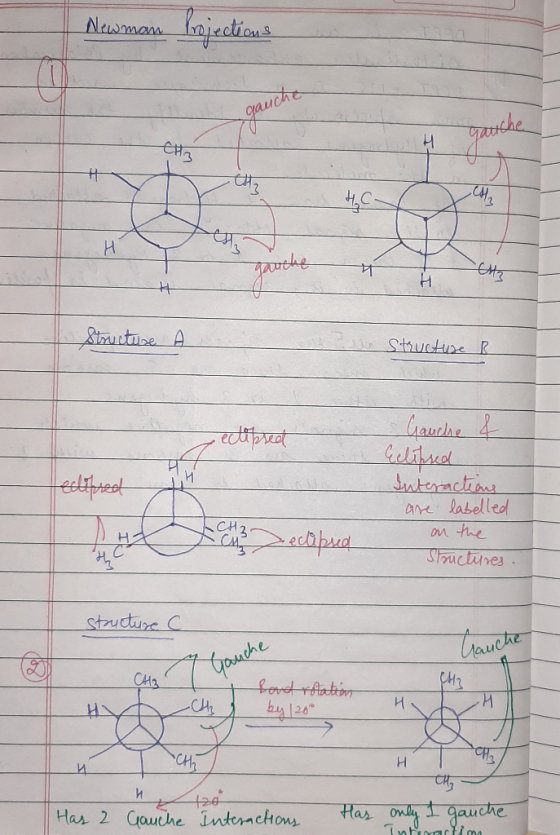 In-Class Worksheet In the box below each molecule, draw Newman ...