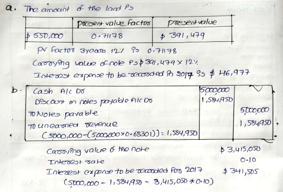 E14-17 (L03) (Imputation of Interest) Presented below are two ...