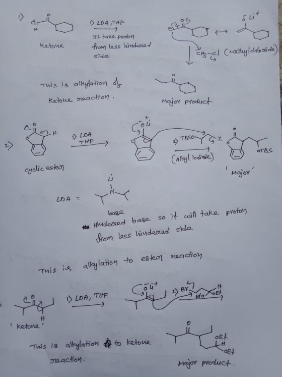 What type of reaction is happening ( a directed alkylation or acylation ...