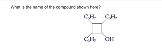 What is the IUPAC names of these compounds? What is the name of the ...