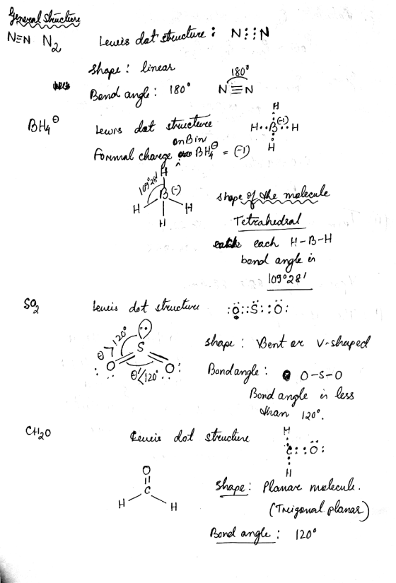 10. Draw Lewis structures for the following molecules and ions. If ...