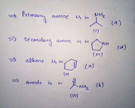 Which of the following structures contains a primary amine? NH2 NH NH2 ...