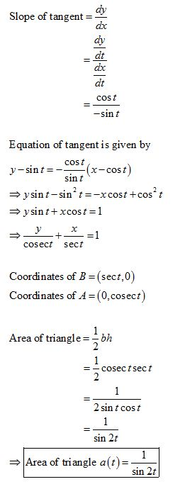 An object is moving around the unit circle with parametric equations x ...