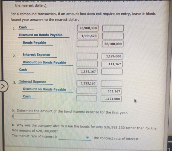 Entries for Issuing Bonds and Amortizing Discount by Straight-Line ...