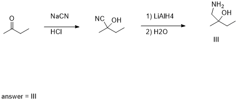 16. Predict the product of the following reaction sequence, NaCN ...