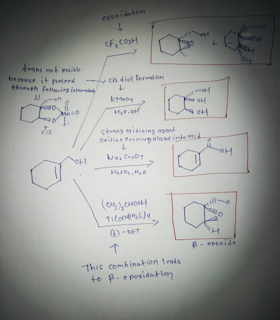 Would this be right? Determine the product(s) formed in the following ...