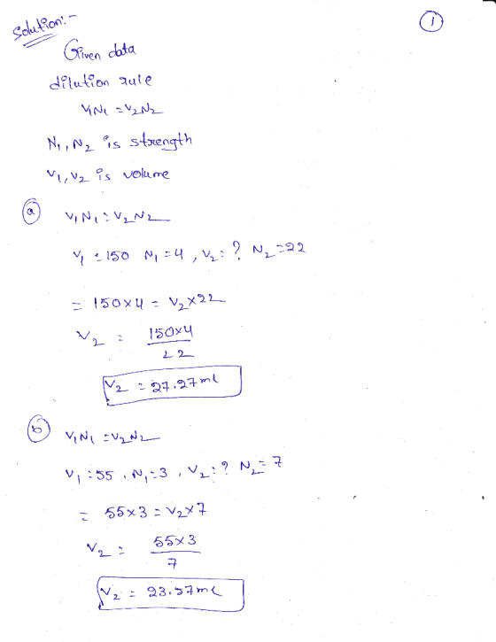 What is the initial volume, in milliliters, needed to prepare each of ...