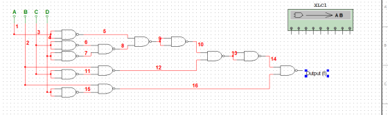 derive the minimum SOP(Sum of Products) for the outputs a,b,c,d,e,f,g ...