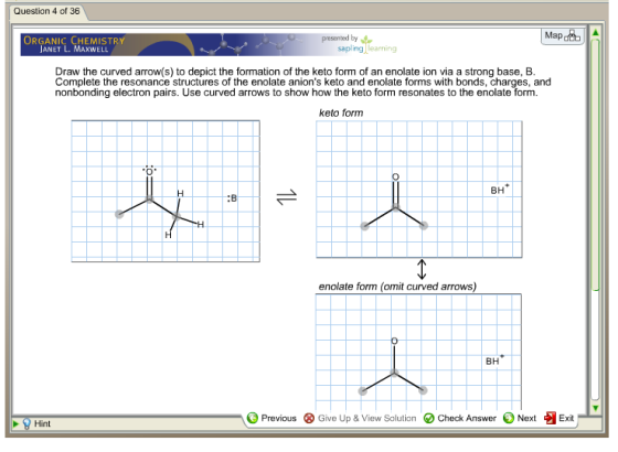Draw the curved arrow(s) to depict the formation of the keto form of an ...