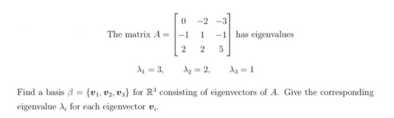 0 -2 - The matrix A -11 2 2 -1 has eigenvalues 5 X = 3,... - HomeworkLib