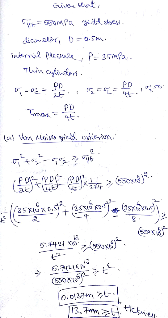 A thin walled cylindrical tube open at both ends is made from a metal ...