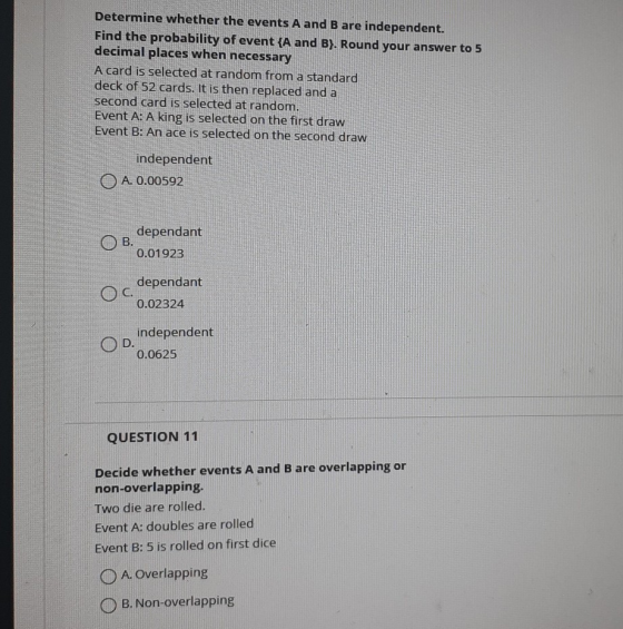 Determine Whether The Events A And B Are Independent Find The determine-whether-the-events-a-and-b-are-independent-find-the
