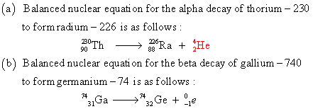 A) Write a balanced nuclear equation for the following: The nuclide ...