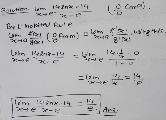 Evaluate the following limit. Use l'Hôpital's Rule when it is ...