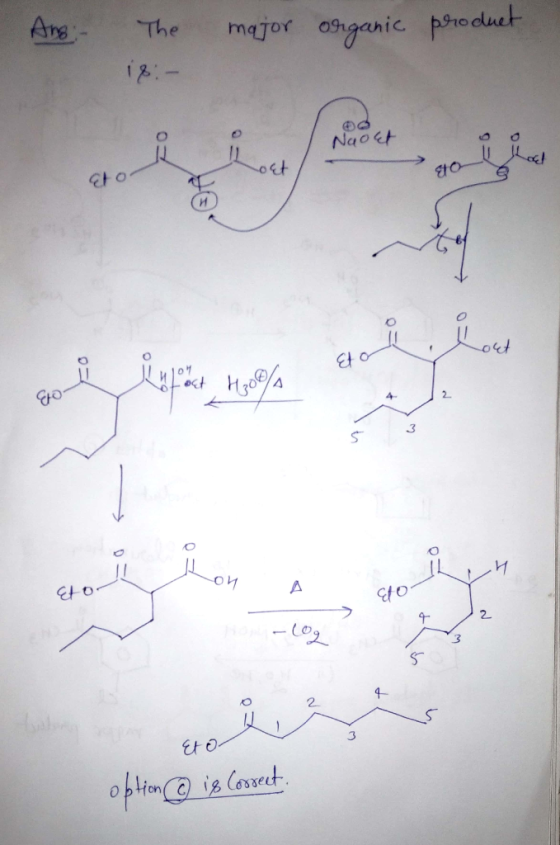 QUESTION 4 Which of the compounds shown below would be the major ...