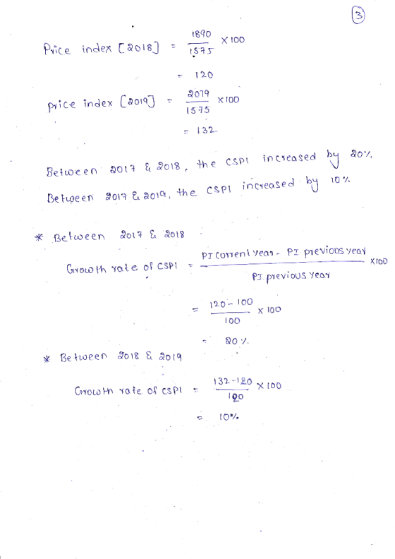 1. Calculating Inflation using a simple price Index Consider a ...