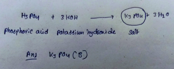 22. Which is the chemical formula of the salt produced by ...