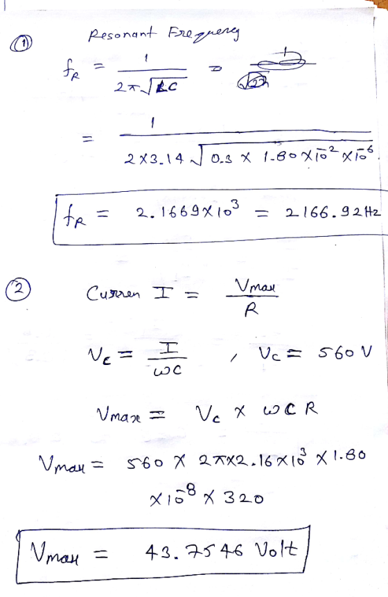 Resonance in an R-L-C Circuit In an L-R-C series circuit, the ...