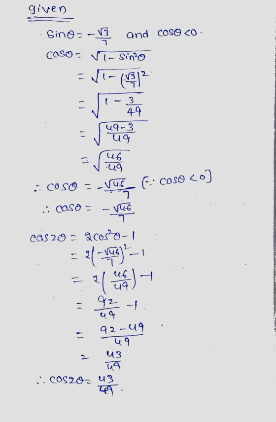 Use identities to find values of the sine and cosine functions of the ...