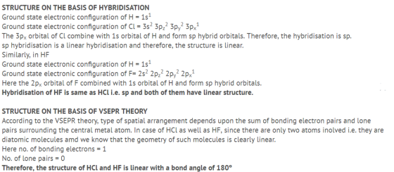Draw an MO diagram for HF and for HCl on the same drawing. Try to make ...
