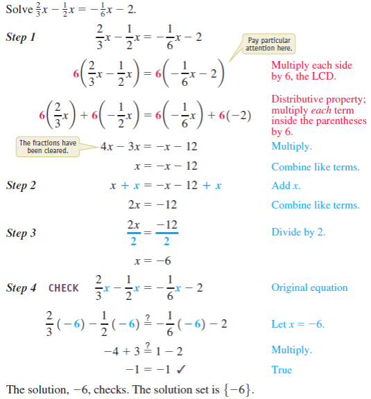 Solve the equation, and check your solution. See Examples 1–3.EXAMPLE 1 ...
