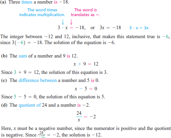 Write The Sentence As An Equation Using X As The Variable Then Find Write The Sentence As An Equation Using X As The Variable Then Find