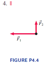 Problems 4 through 6 show two forces acting on an object at rest ...