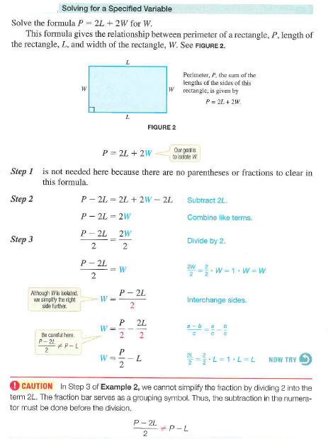 Solve each formula for the specified variable. See Examples.Example ...