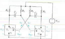 The circuit shown in Figure is known as a monostable multivibrator. The ...
